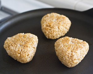 Brown Rice Yaki Onigiri with Bacon and Avocado Recipe — La Fuji Mama