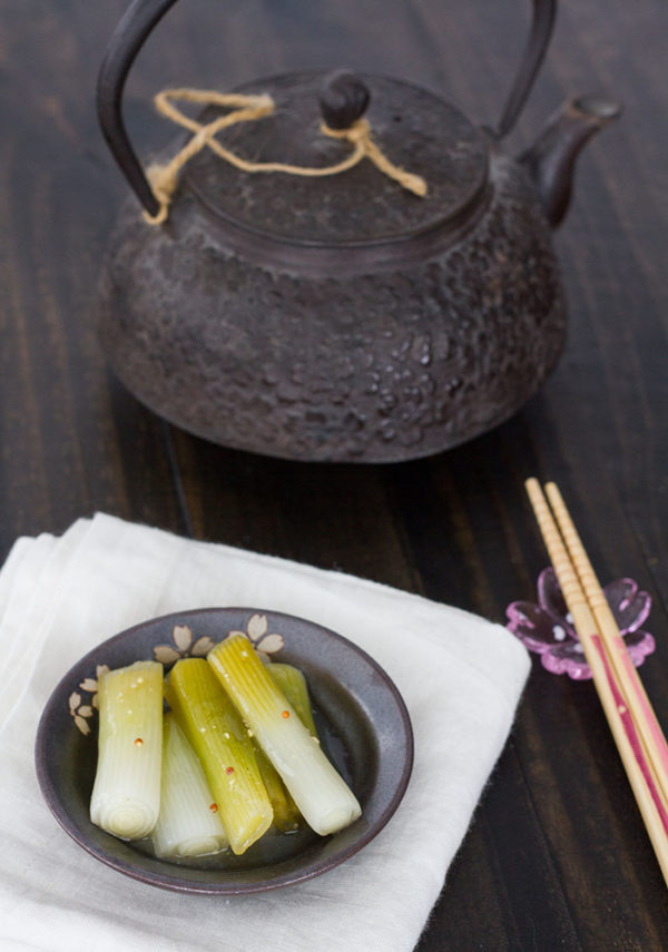 Marinated Scallions — Negi No Doresshingu Zuke — La Fuji Mama
