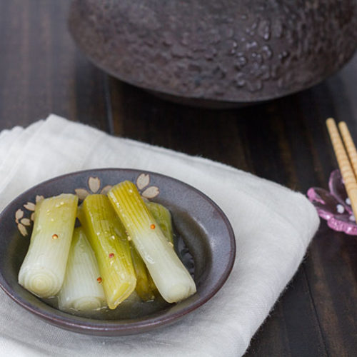 Marinated Scallions — Negi No Doresshingu Zuke — La Fuji Mama