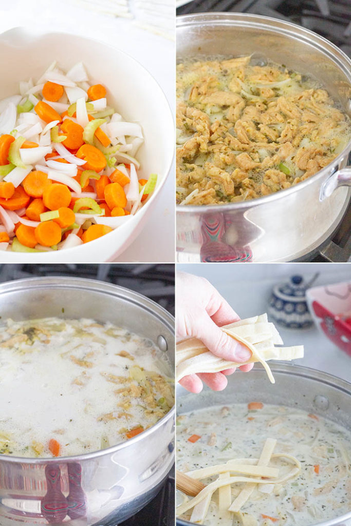 Vegan Fuji “Chicken” Noodle Soup — La Fuji Mama