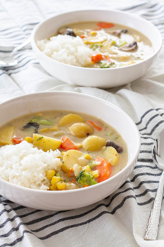 Japanese Vegan Cream Stew (クリームシチュー) — La Fuji Mama